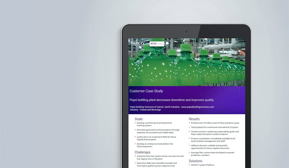 AVEVA Success story : Pepsi