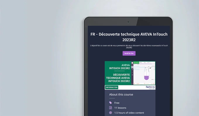 AVEVA InTouch HMI Guide de démarrage
